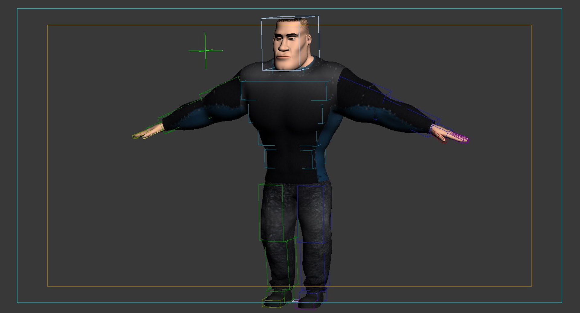 Cartoon Strongman Rigged Strong 3D Model - TurboSquid 1238432