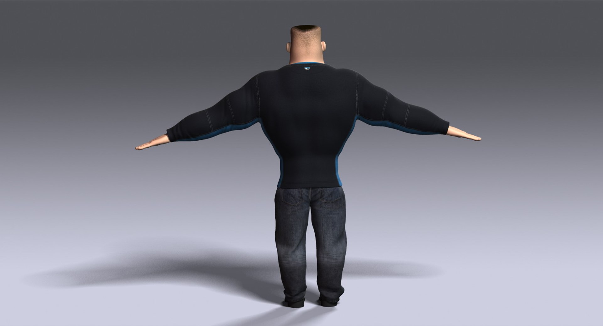 Cartoon Strongman Rigged Strong 3D Model - TurboSquid 1238432