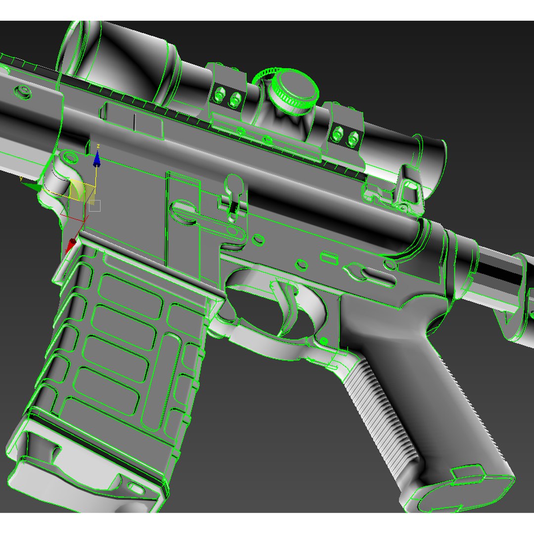 3d model ar-15