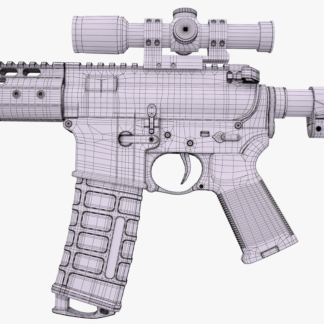3d Model Ar-15