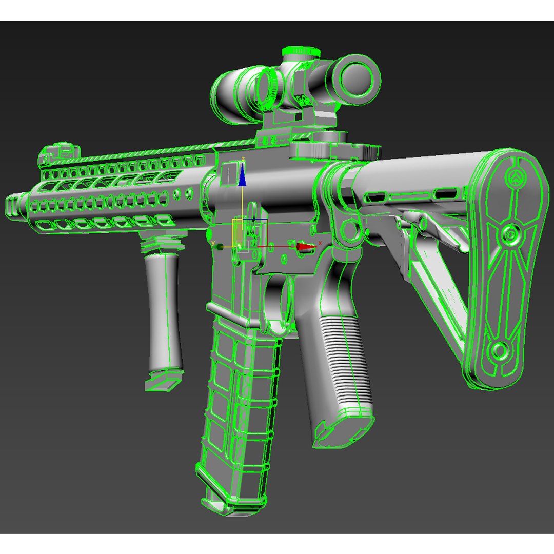 3d model ar-15