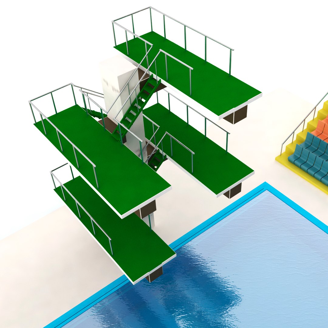 3d Diving Pool Model