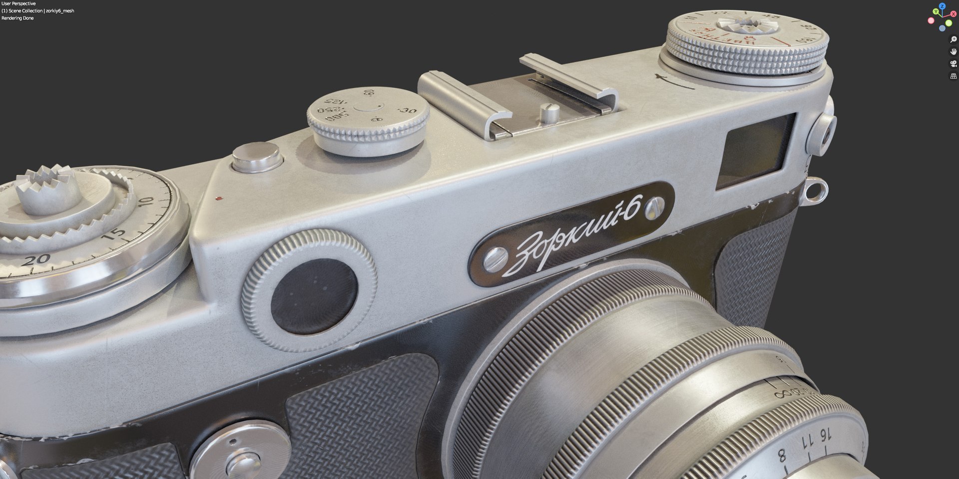 Film Camera Zorki-6 3D Model - TurboSquid 2299893