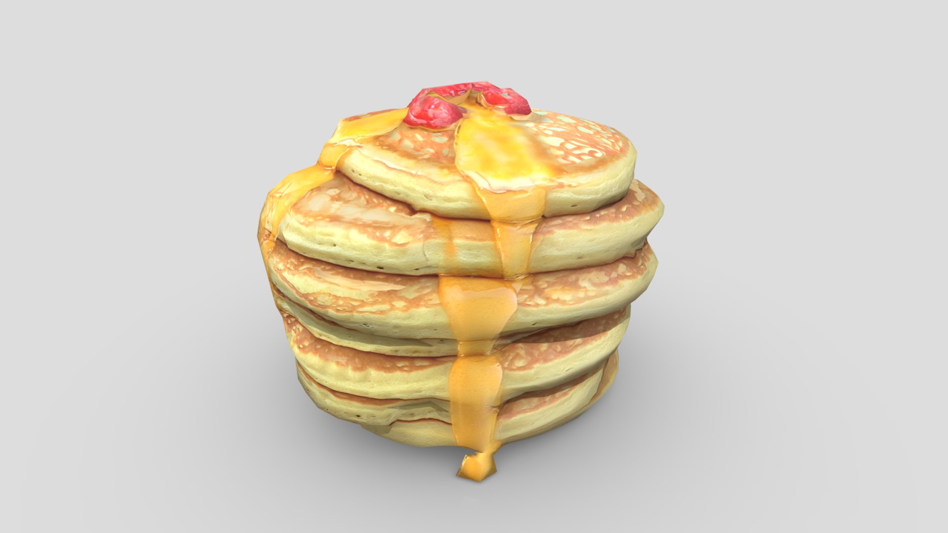 3D Pile Of Pancakes - TurboSquid 2242565
