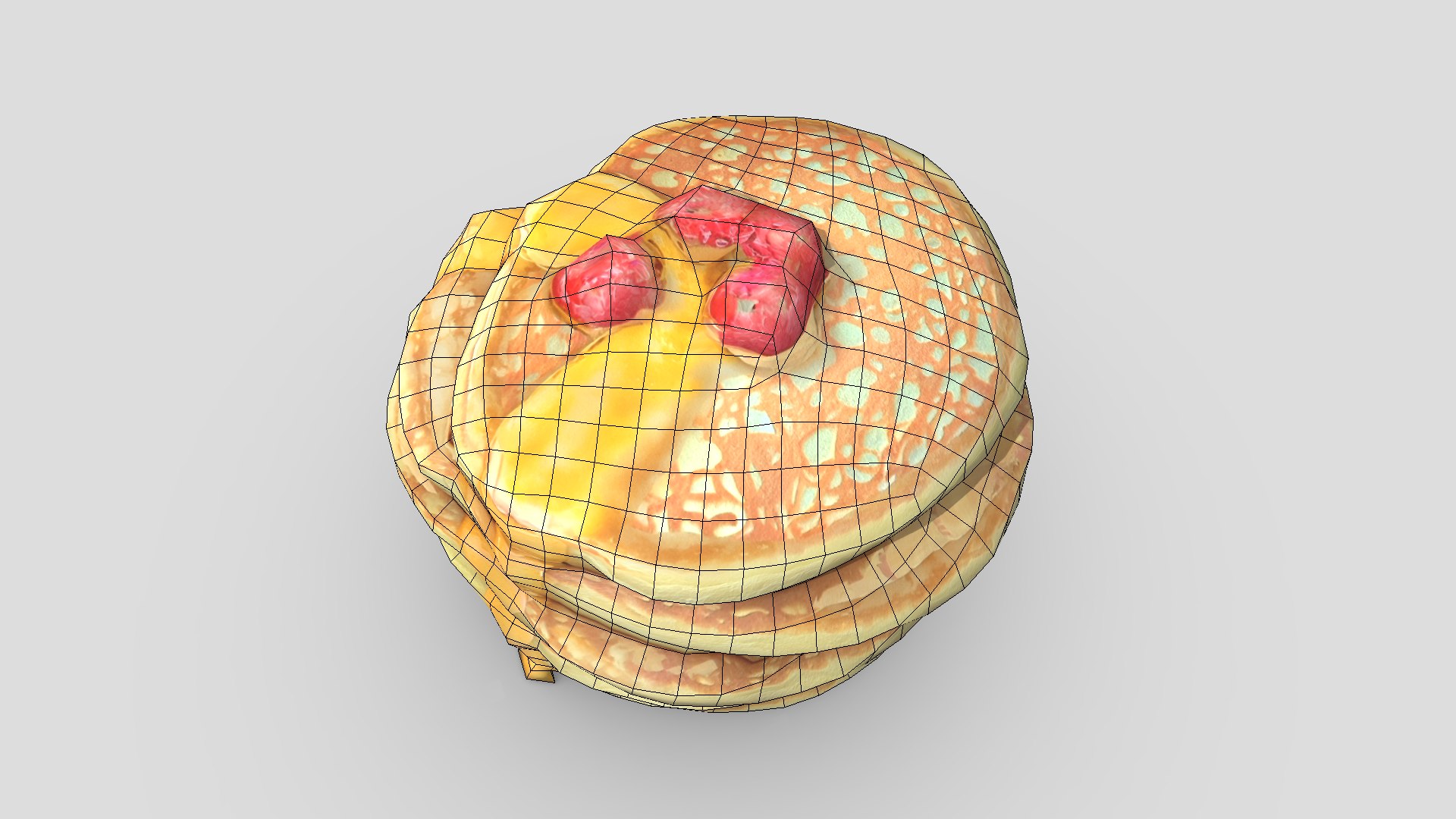 3D Pile Of Pancakes - TurboSquid 2242565
