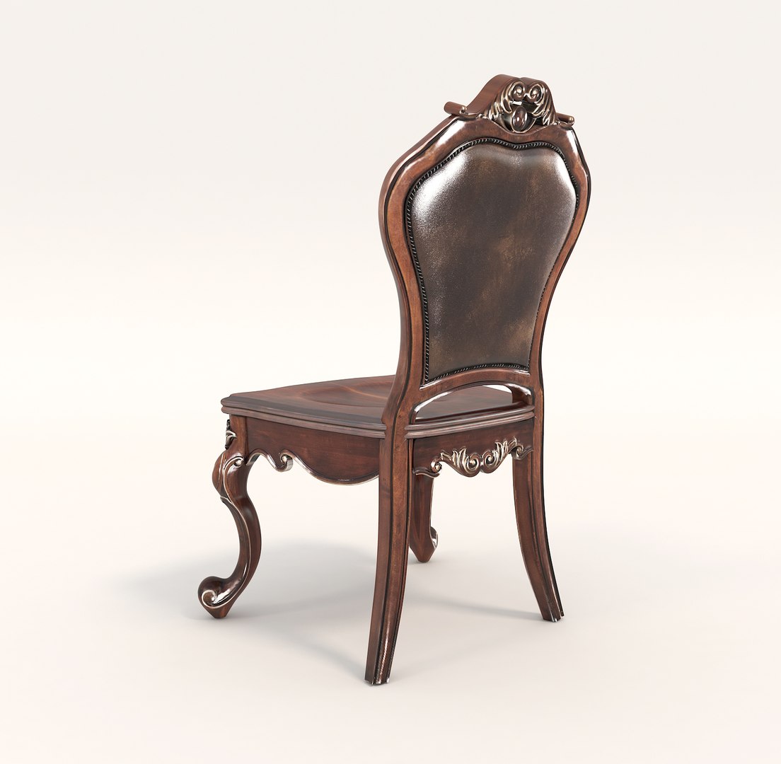 Classic European Style Dining Table And Chairs 22 3D Model - TurboSquid ...