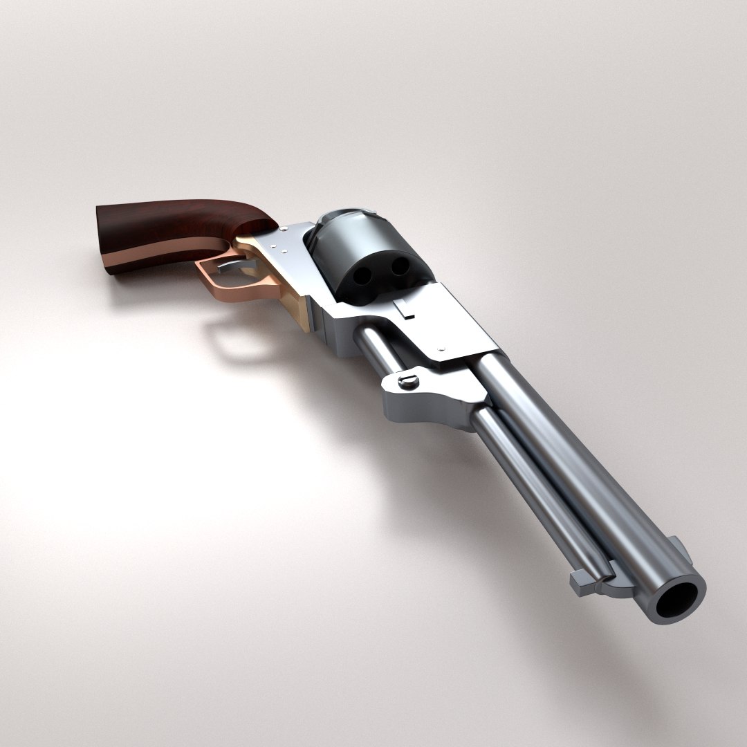 3d Model Of Colt Dragoon 1848