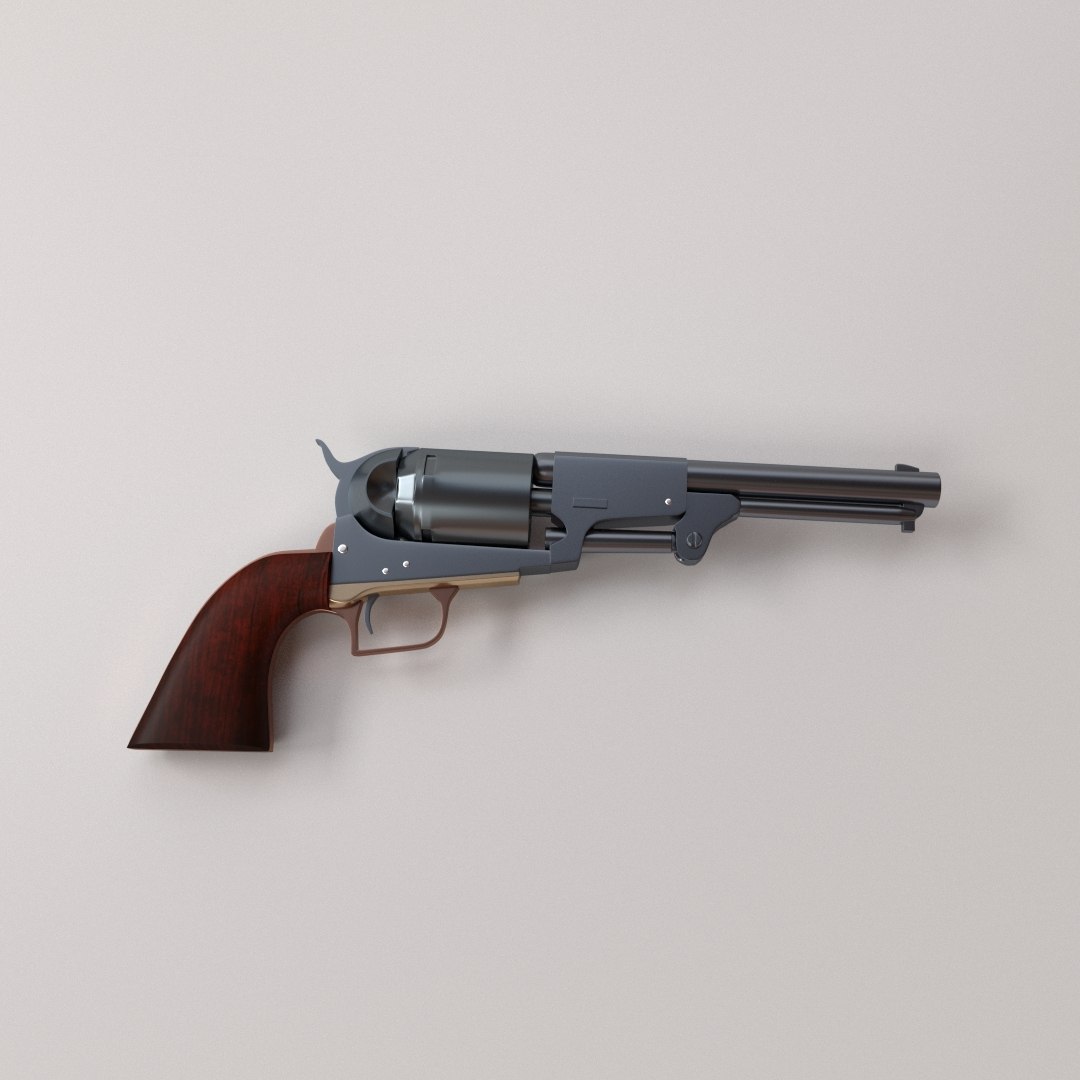 3d Model Of Colt Dragoon 1848