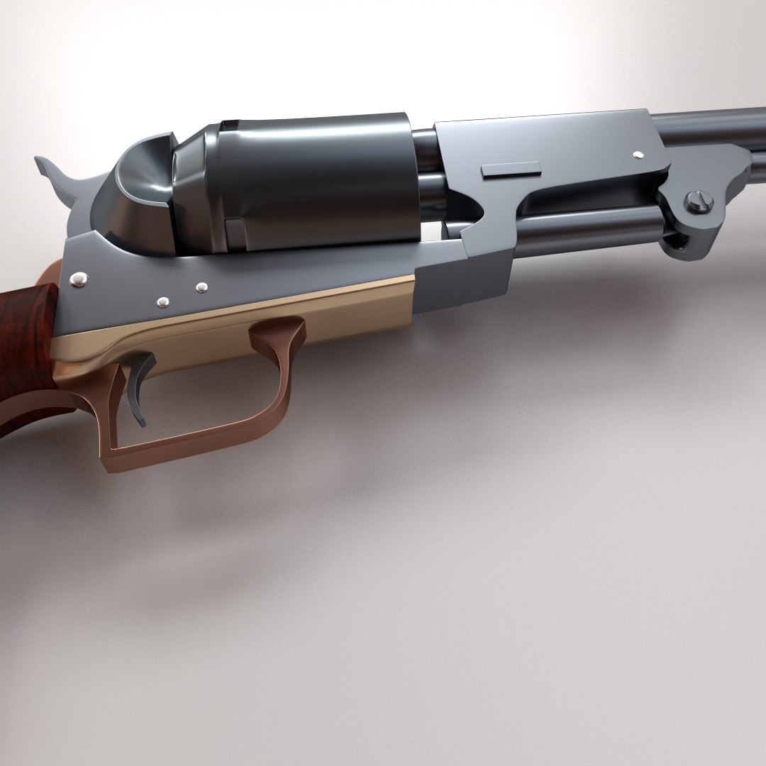 3d Model Of Colt Dragoon 1848