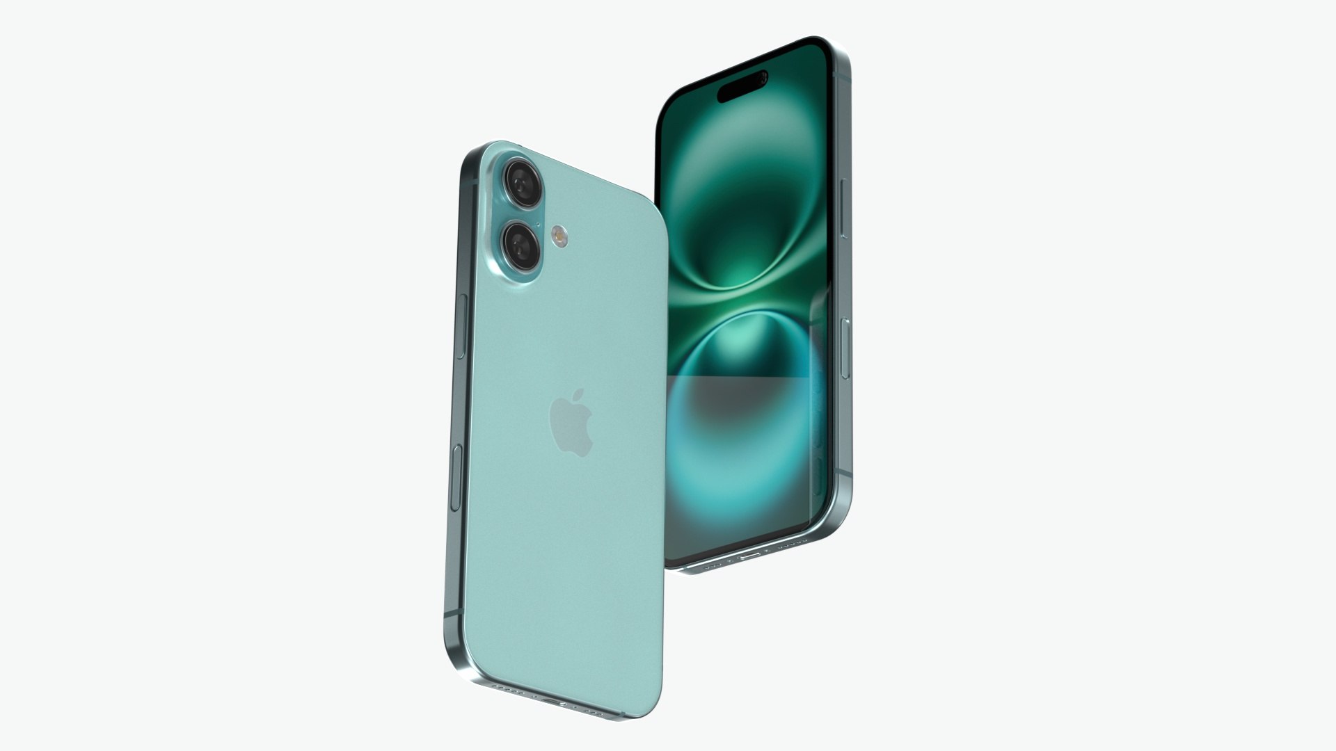 3D Apple IPhone 16 Teal Model - TurboSquid 2281278