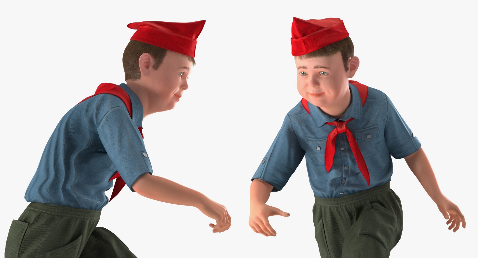 3D Boy Running Pose - TurboSquid 1311907