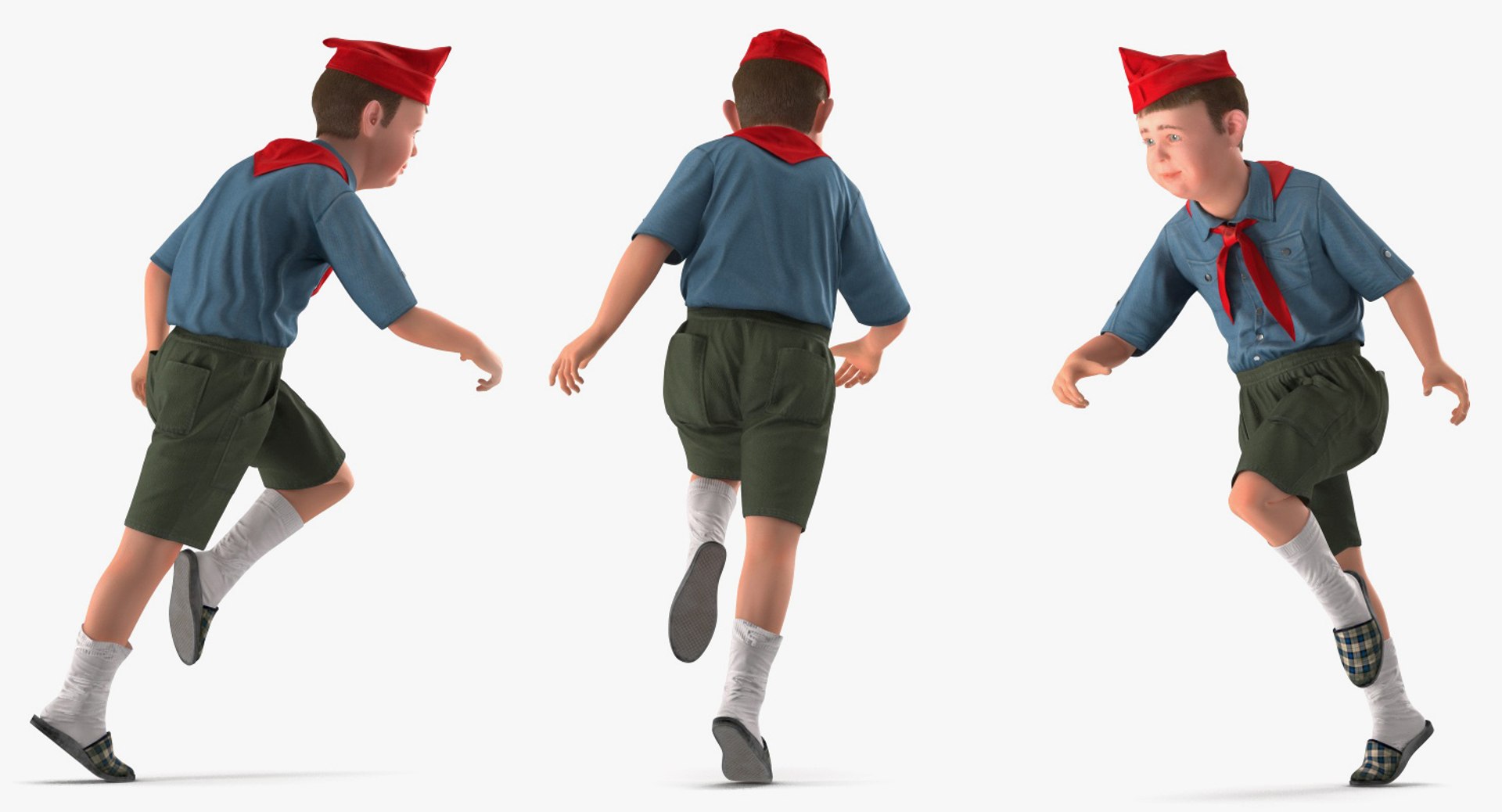 3D Boy Running Pose - TurboSquid 1311907