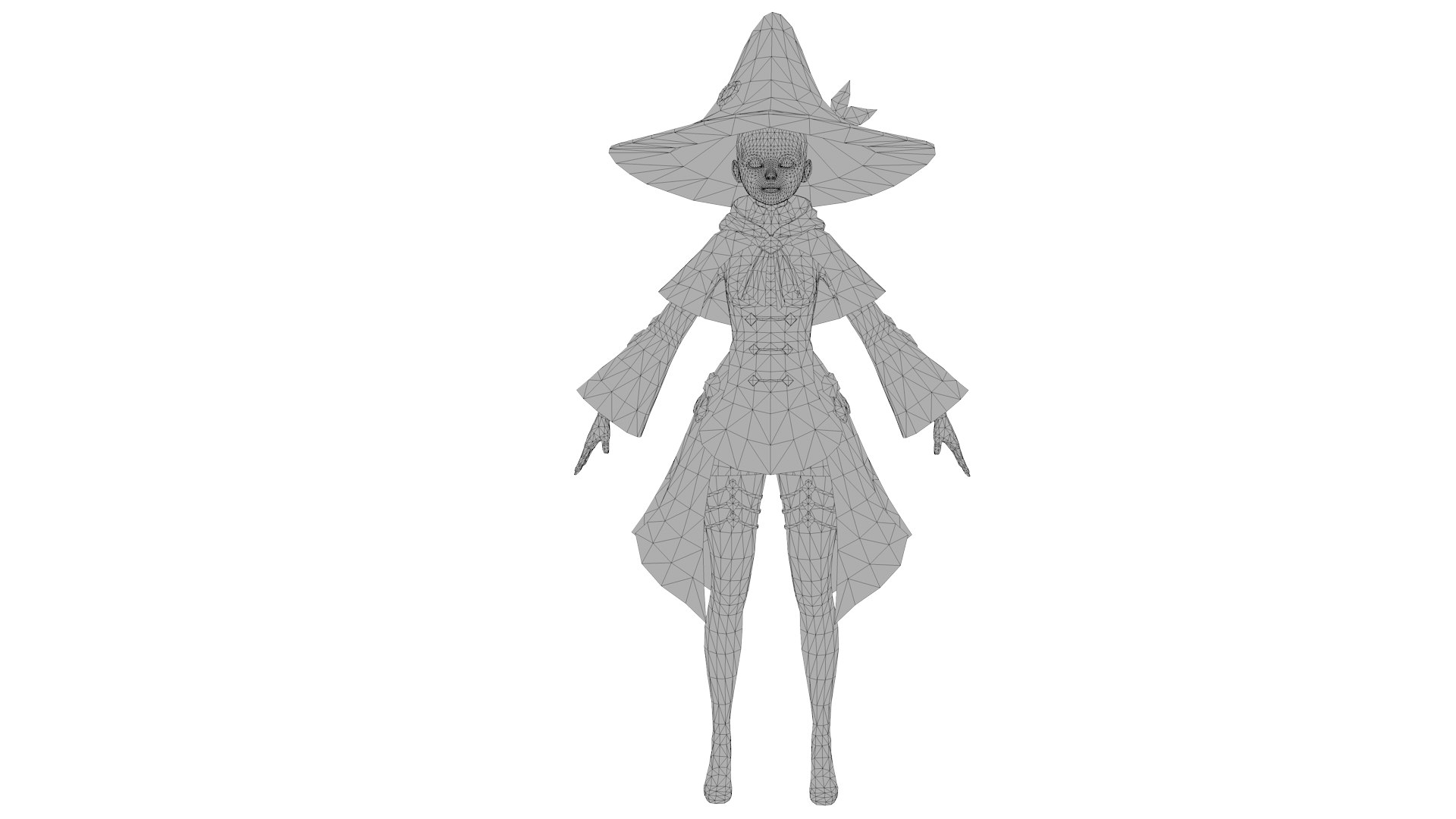 3D Red Arcane Witch Girl Model - TurboSquid 2390377