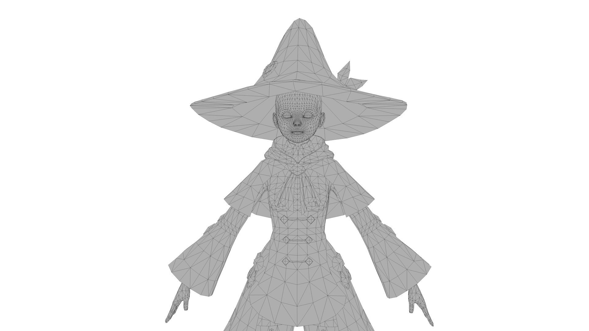 3D Red Arcane Witch Girl Model - TurboSquid 2390377