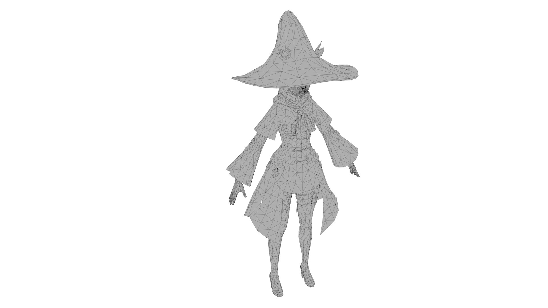 3D Red Arcane Witch Girl Model - TurboSquid 2390377