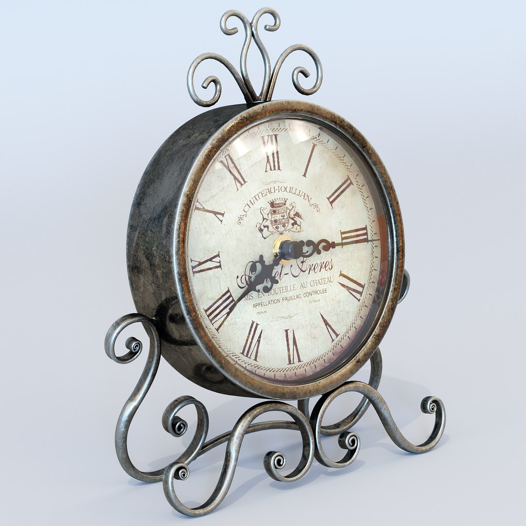 Vintage Clock 3D Model - TurboSquid 1224825
