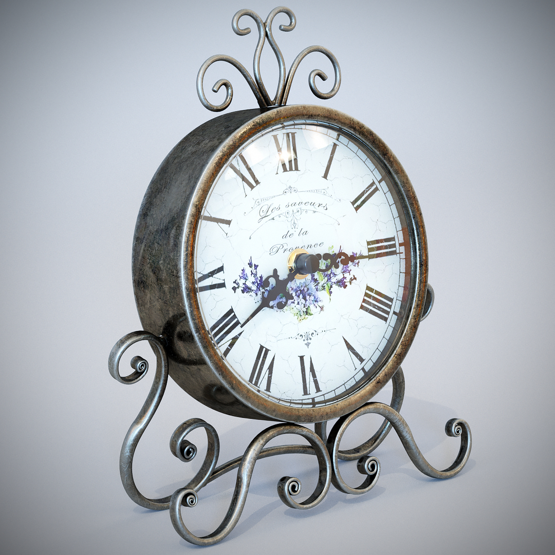 Vintage Clock 3D Model - TurboSquid 1224825