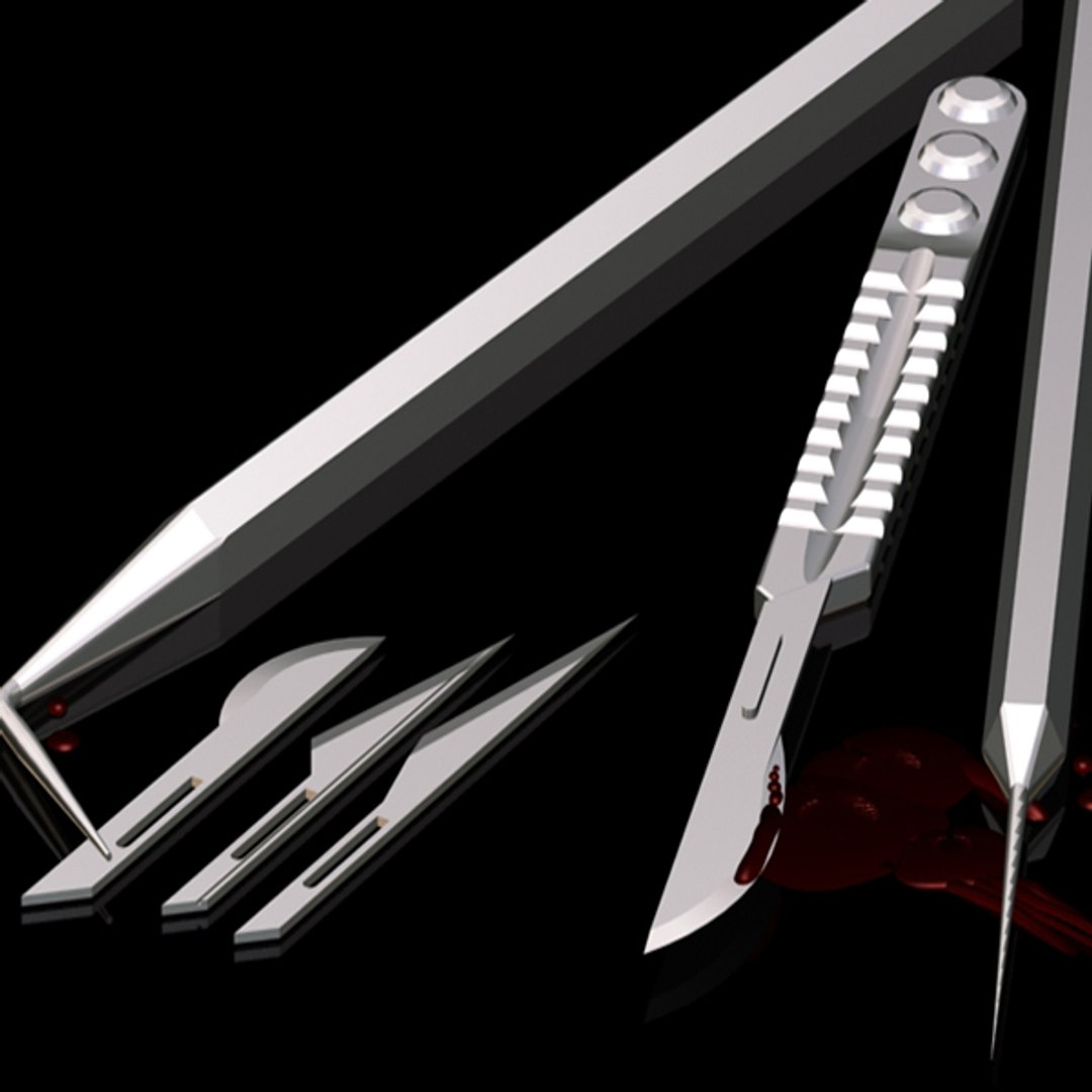 scalpel blade probe 3d model
