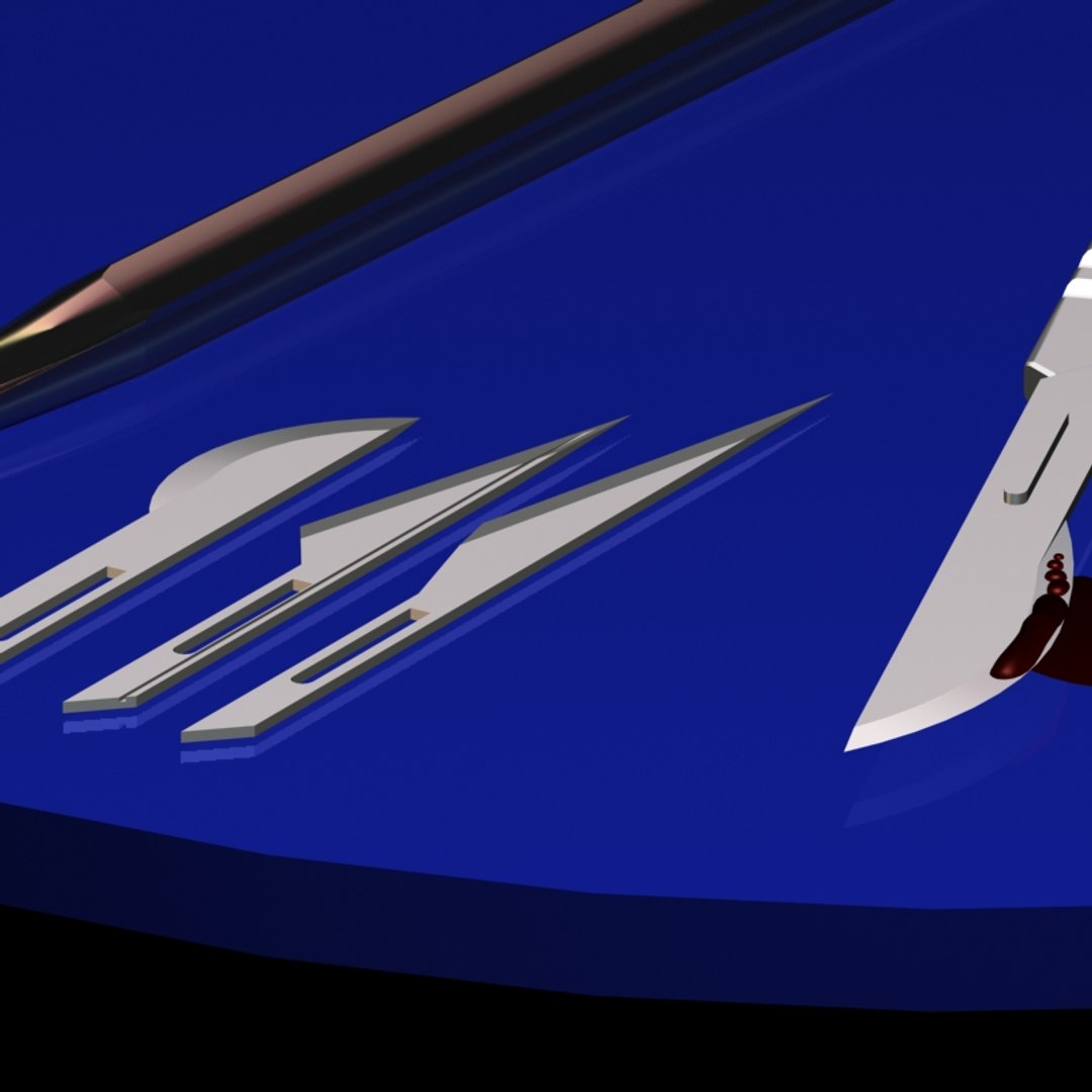 scalpel blade probe 3d model