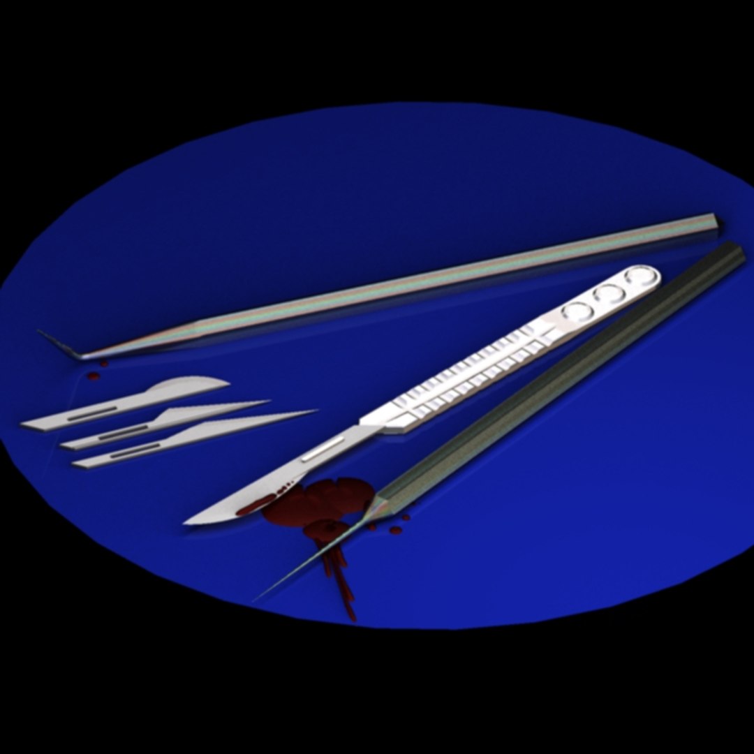 scalpel blade probe 3d model