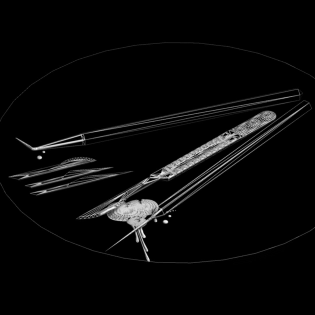 scalpel blade probe 3d model