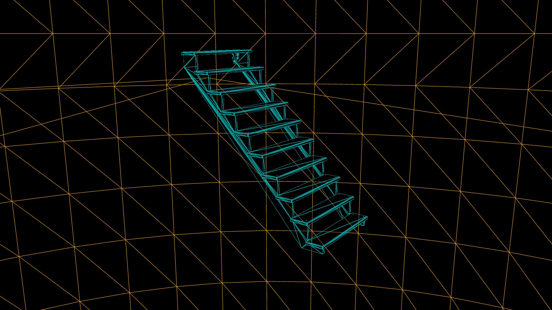 3D Medieval Wooden Stairs - TurboSquid 2191408