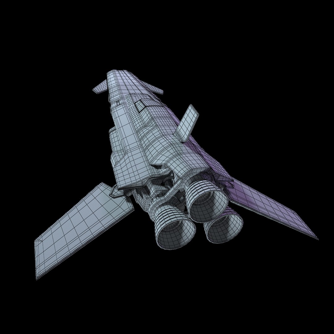 Sci-fi space fighter model - TurboSquid 1418397