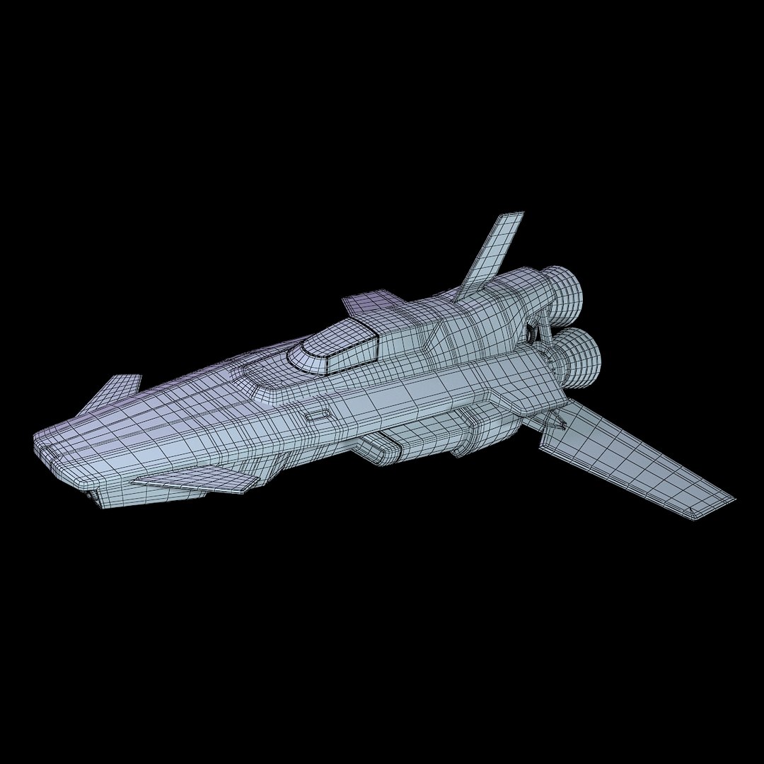 Sci-fi space fighter model - TurboSquid 1418397