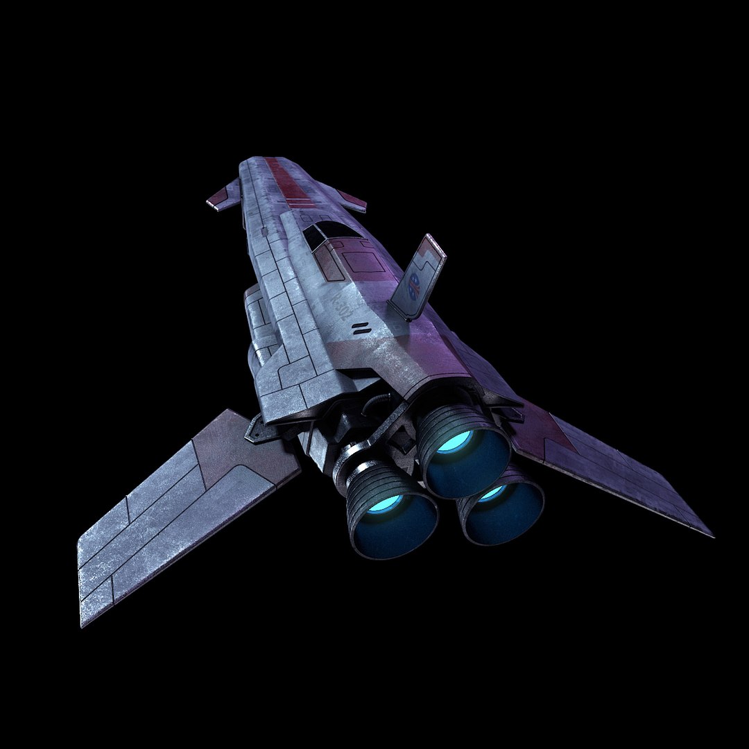Sci-fi space fighter model - TurboSquid 1418397