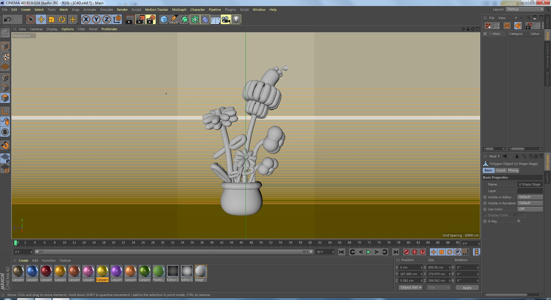 C4D Creative Colorful Flower 3D Model - TurboSquid 2101574