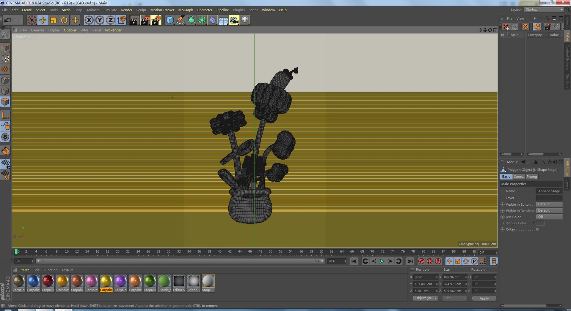 C4D Creative Colorful Flower 3D Model - TurboSquid 2101574