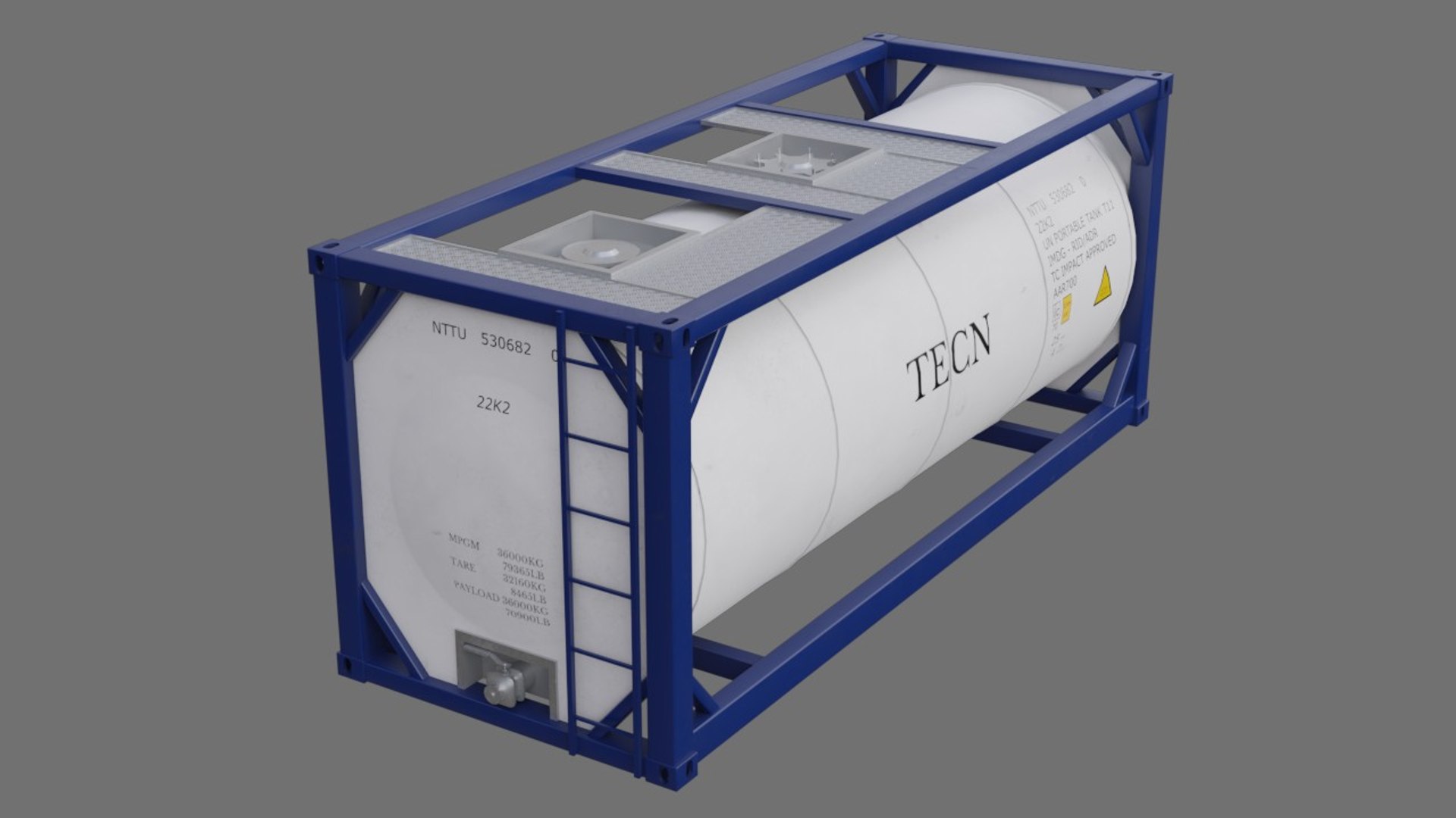 Tank Container 1a 3D - TurboSquid 1239637