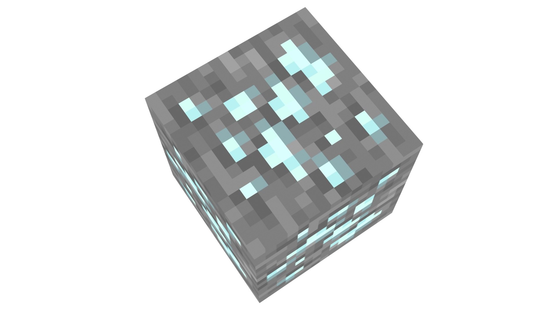 Minecraft Diamonds 3D Model - TurboSquid 2384925
