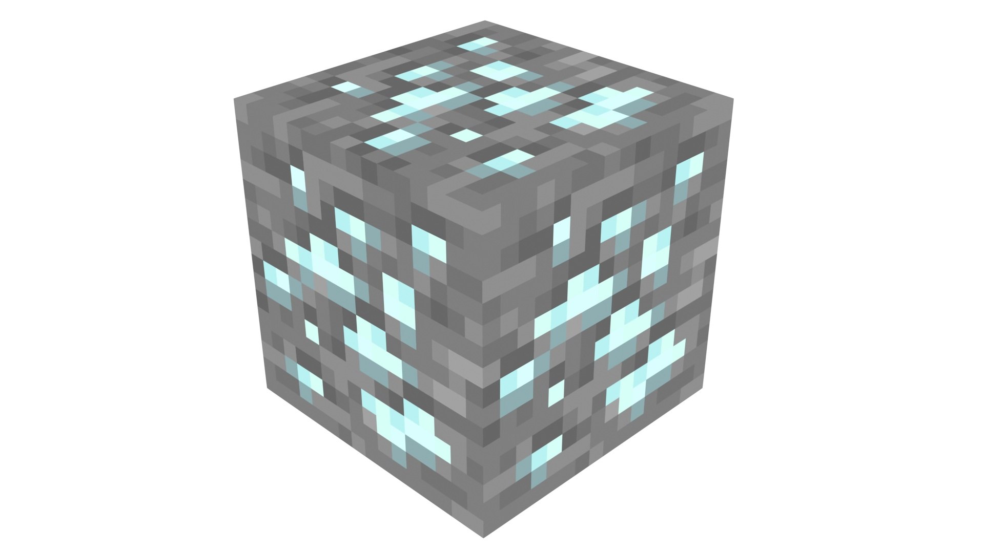 Minecraft Diamonds 3D Model - TurboSquid 2384925