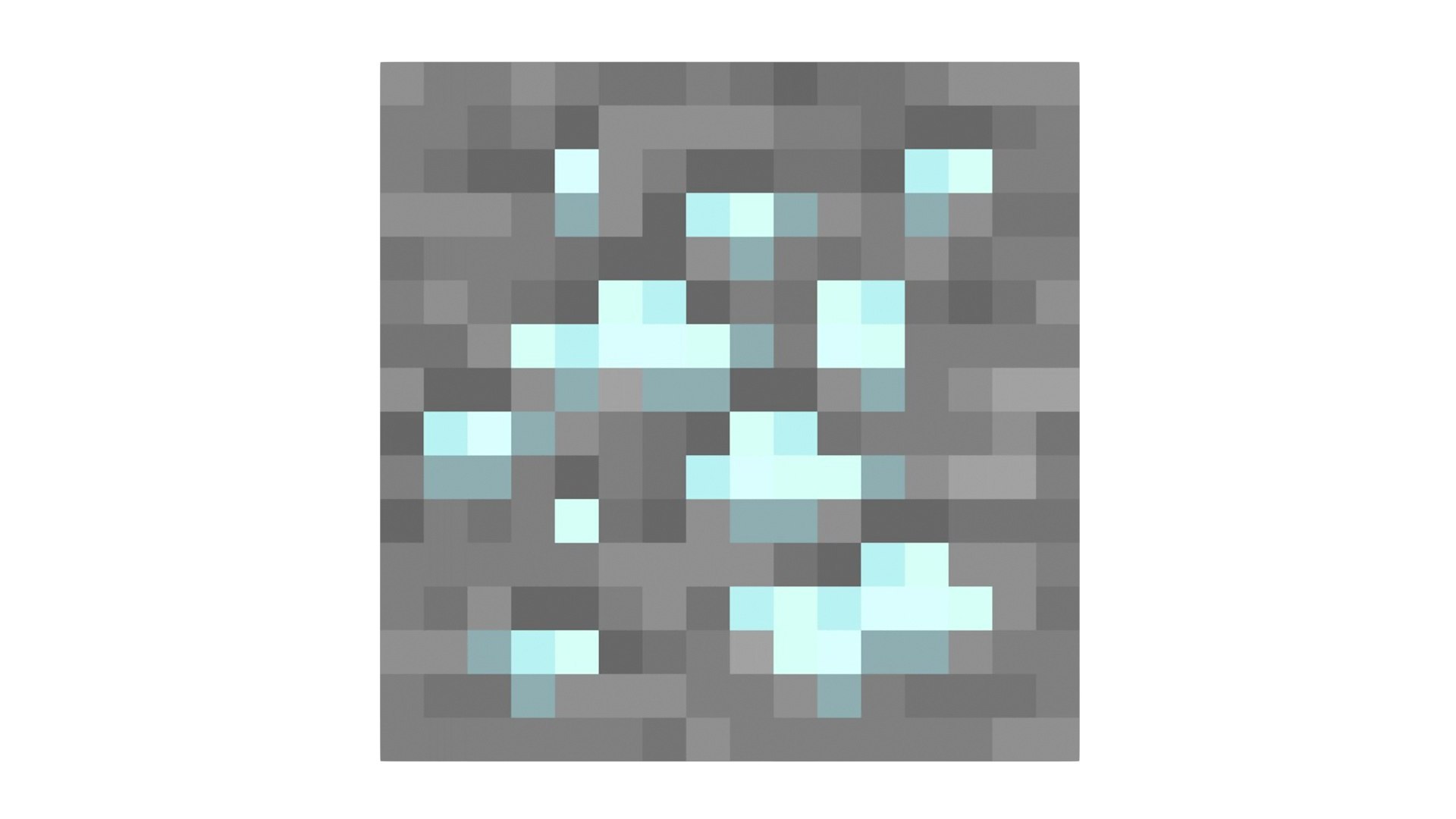 Minecraft Diamonds 3D Model - TurboSquid 2384925