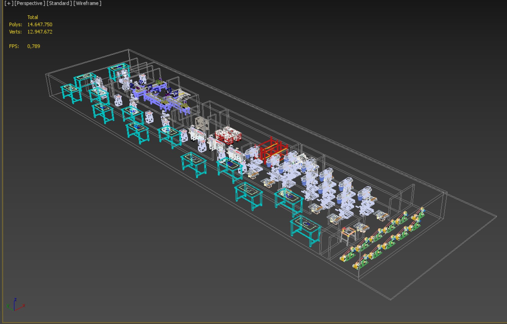 3D PRODUCTION LINE LAYOUT WORKSHOP FACTORY INDUSTRIAL FLOOR PLAN Model - TurboSquid 2214243