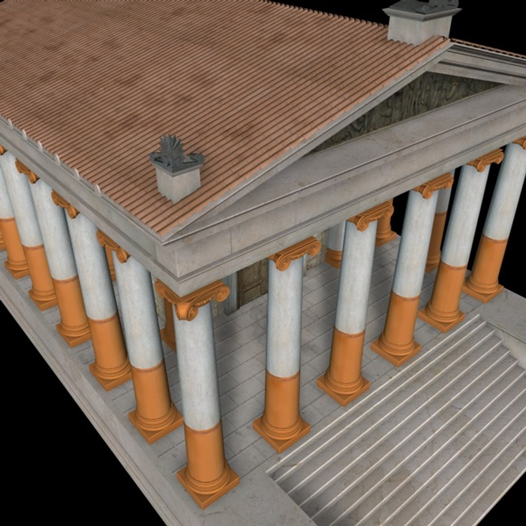 Roman Temple 3d C4d