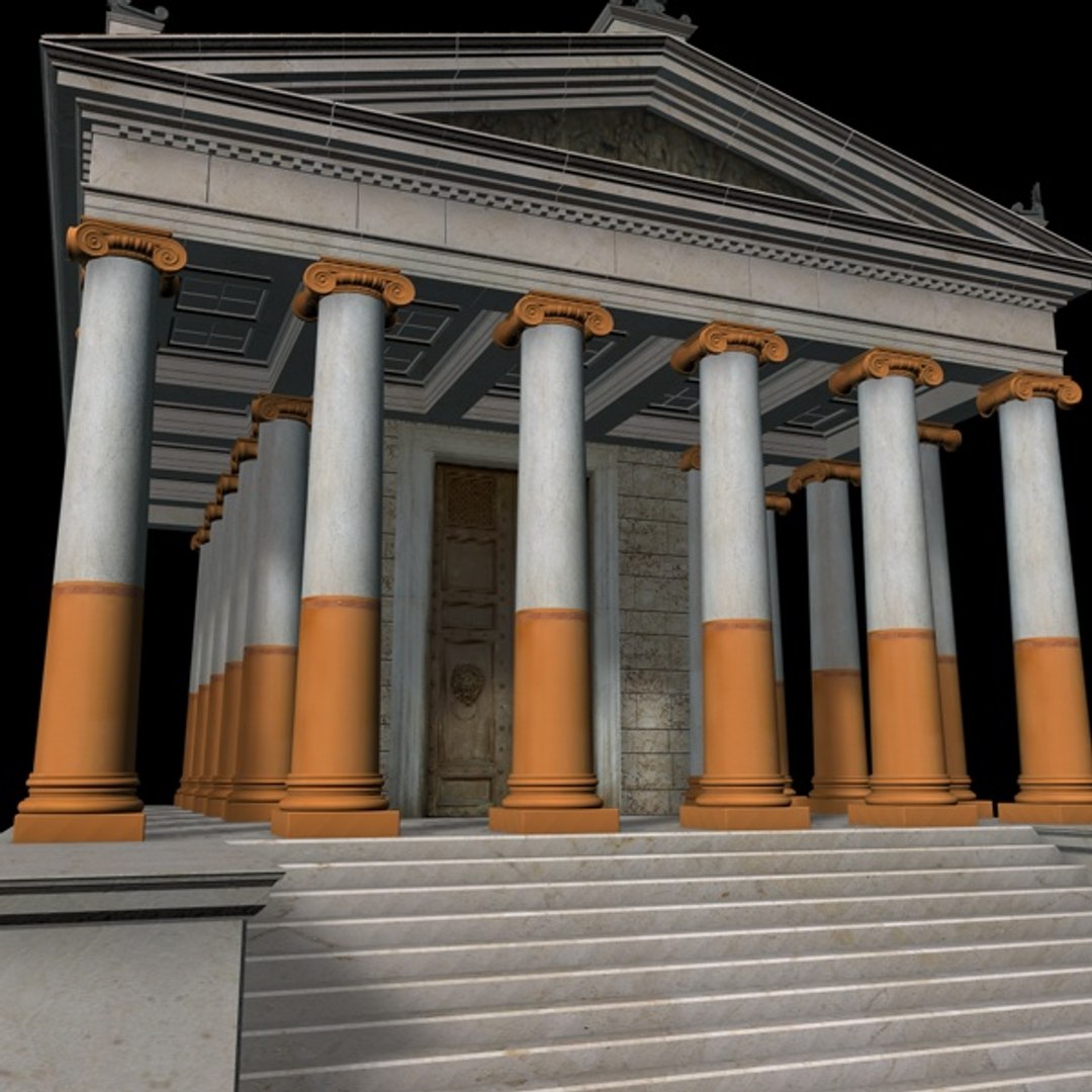 Roman Temple 3d C4d