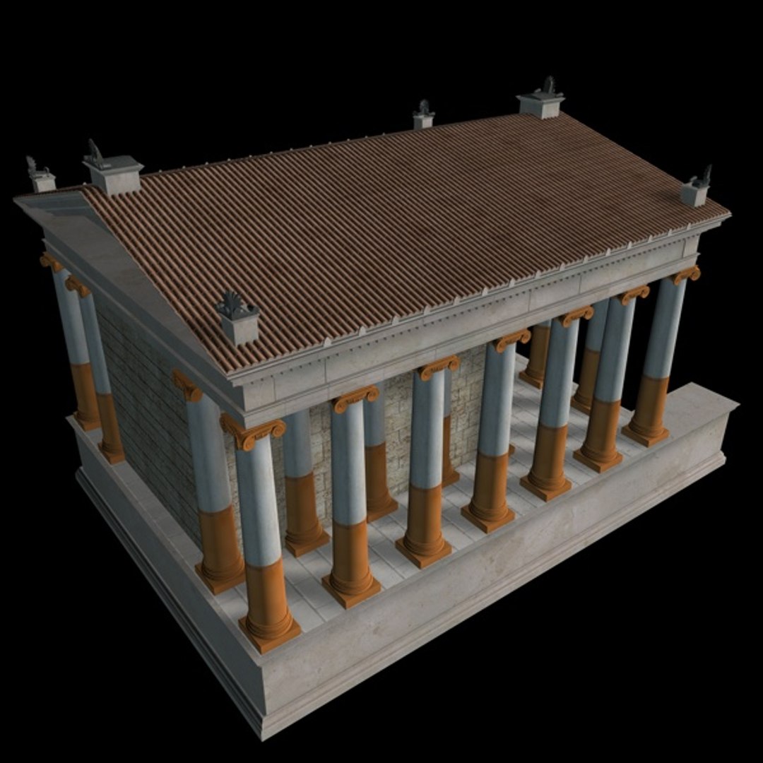 Roman Temple 3d C4d