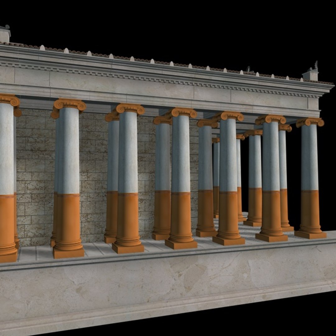 Roman Temple 3d C4d