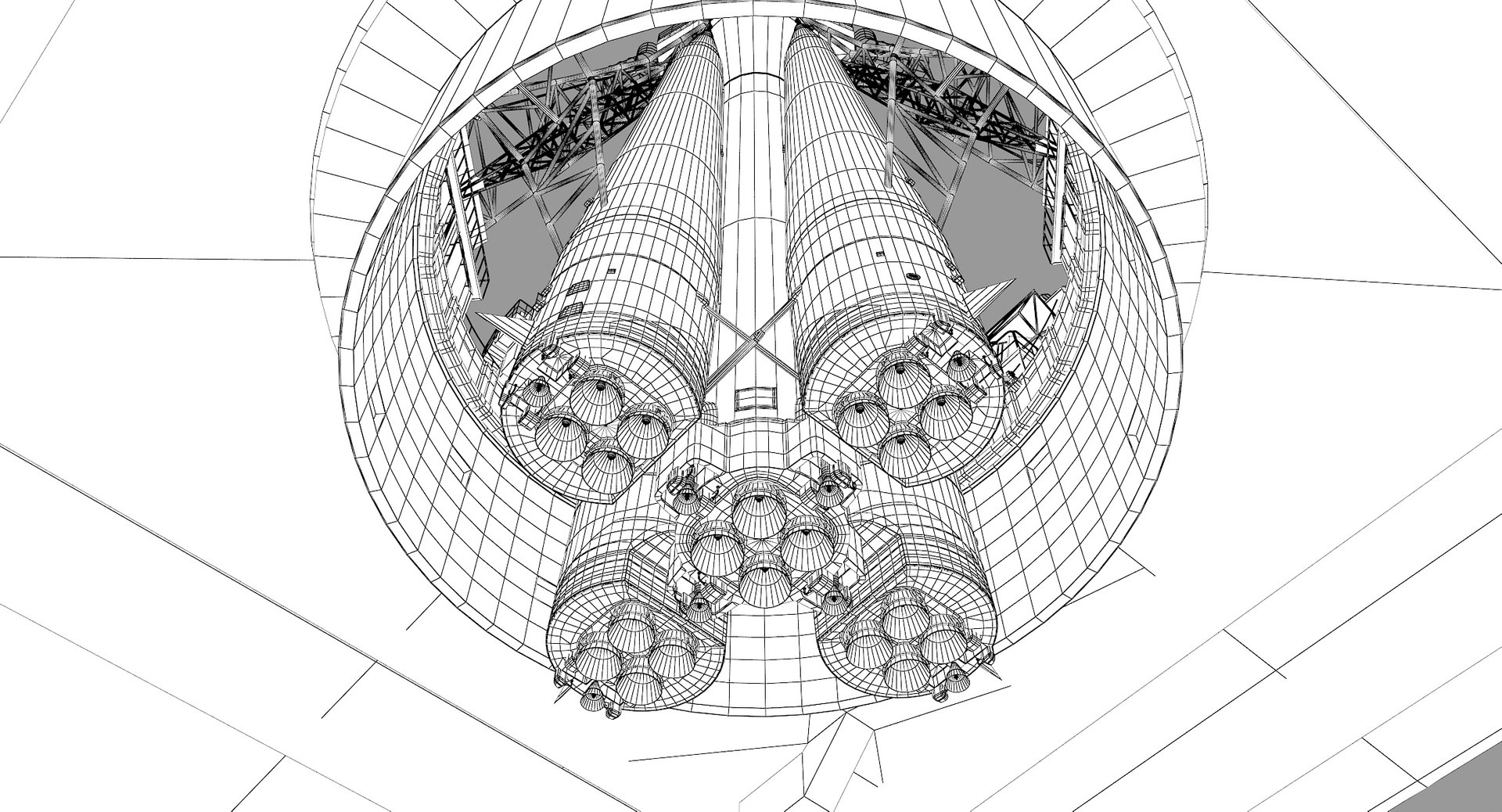 3d Model Soyuz-2 Launcher Launch Pad