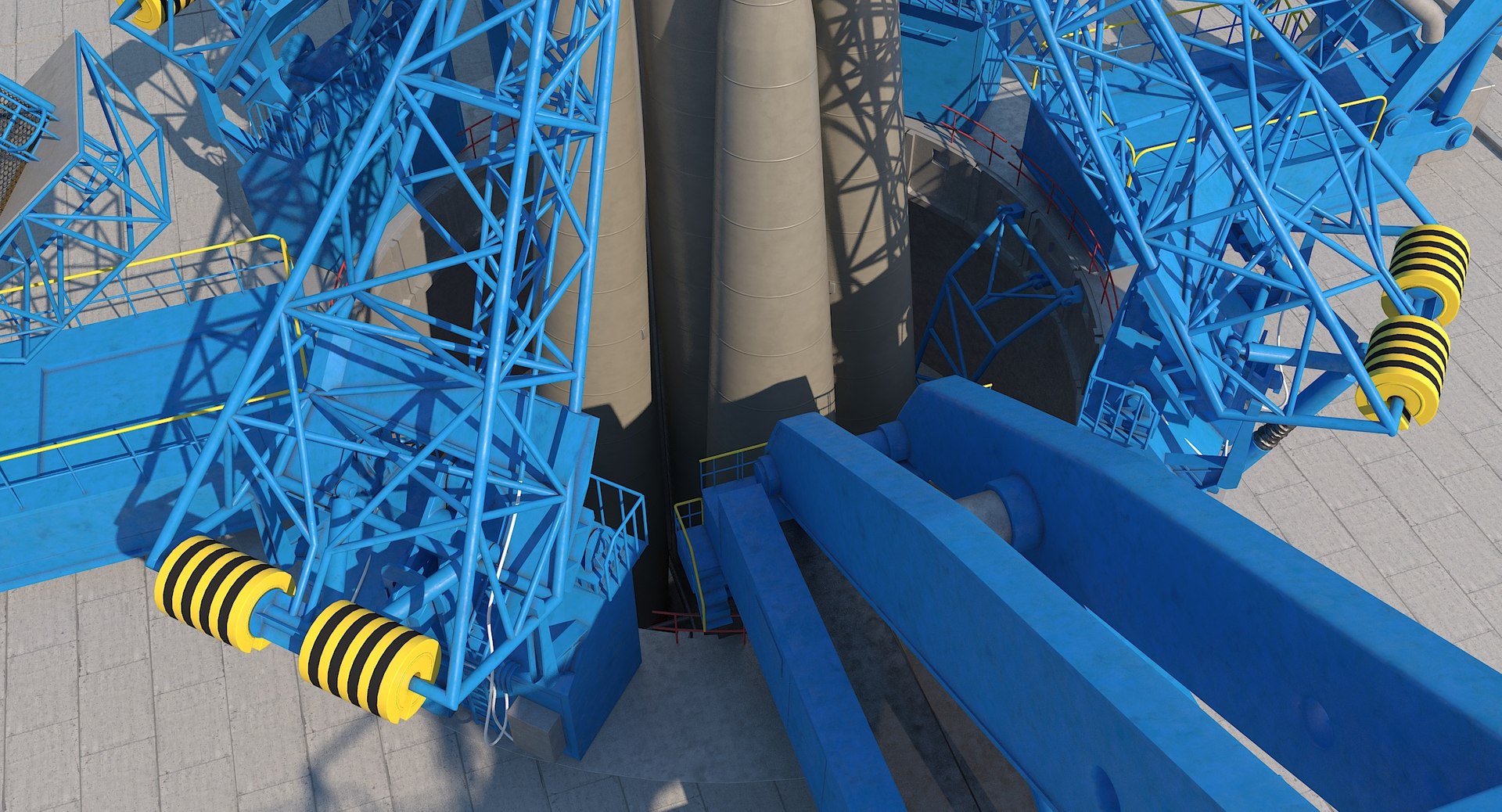 3d Model Soyuz-2 Launcher Launch Pad