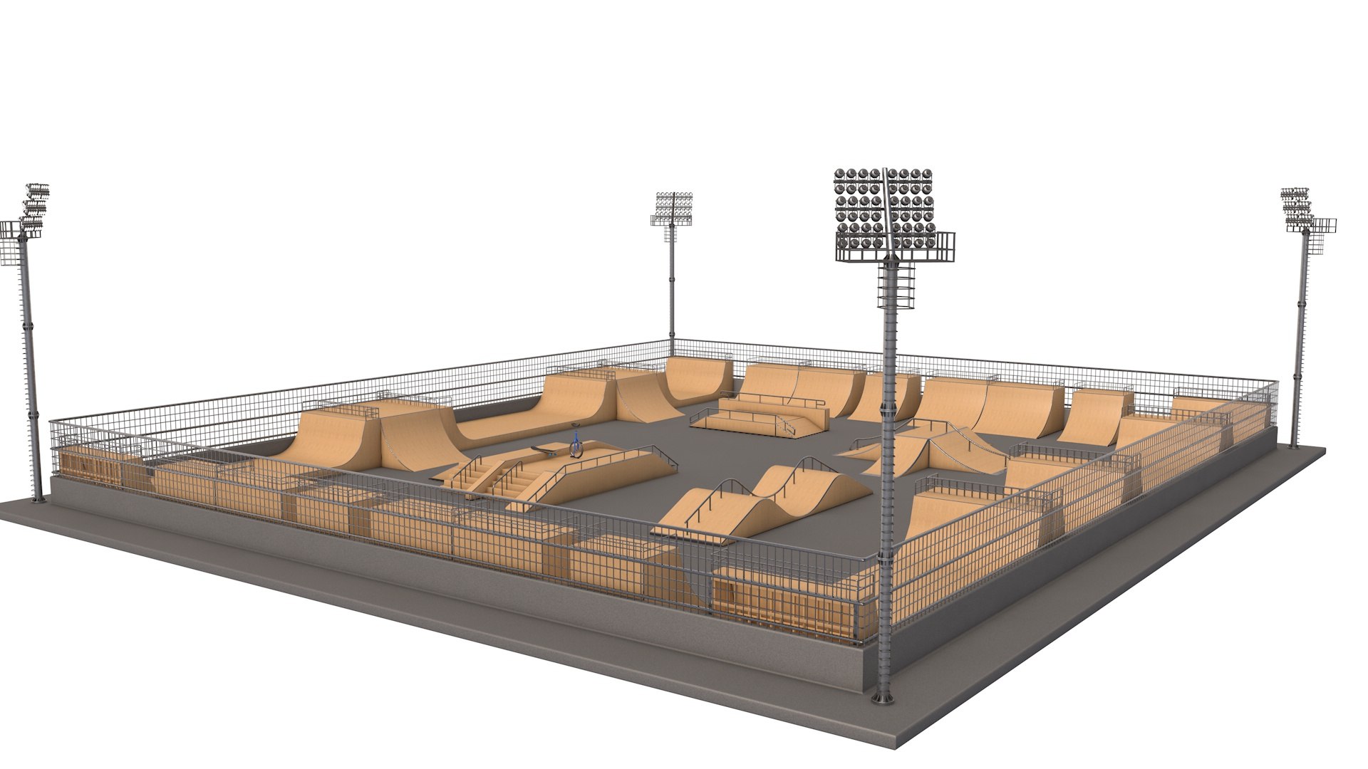 3D Model Skate Park - TurboSquid 1912942