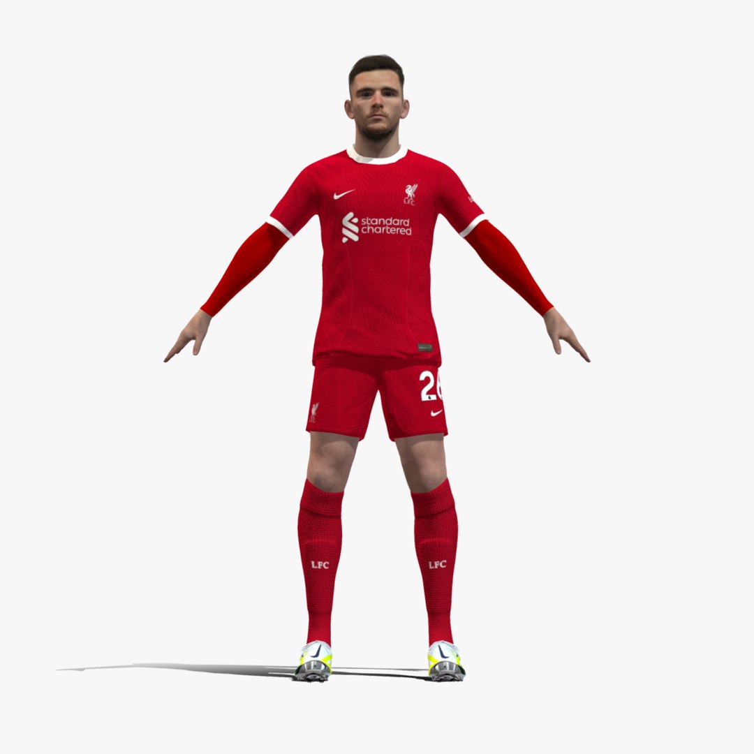 3D Rigged Andrew Robertson Liverpool 2024 3D Model - TurboSquid 2132277