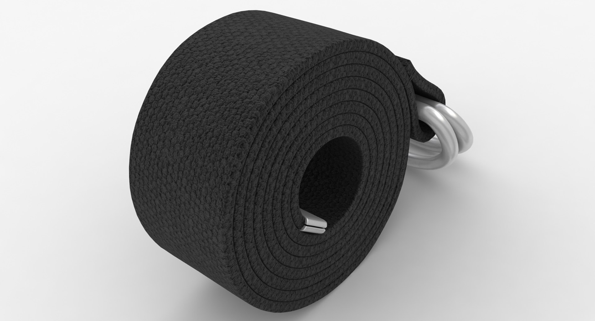 3d Realistic D-ring Belt Black Model