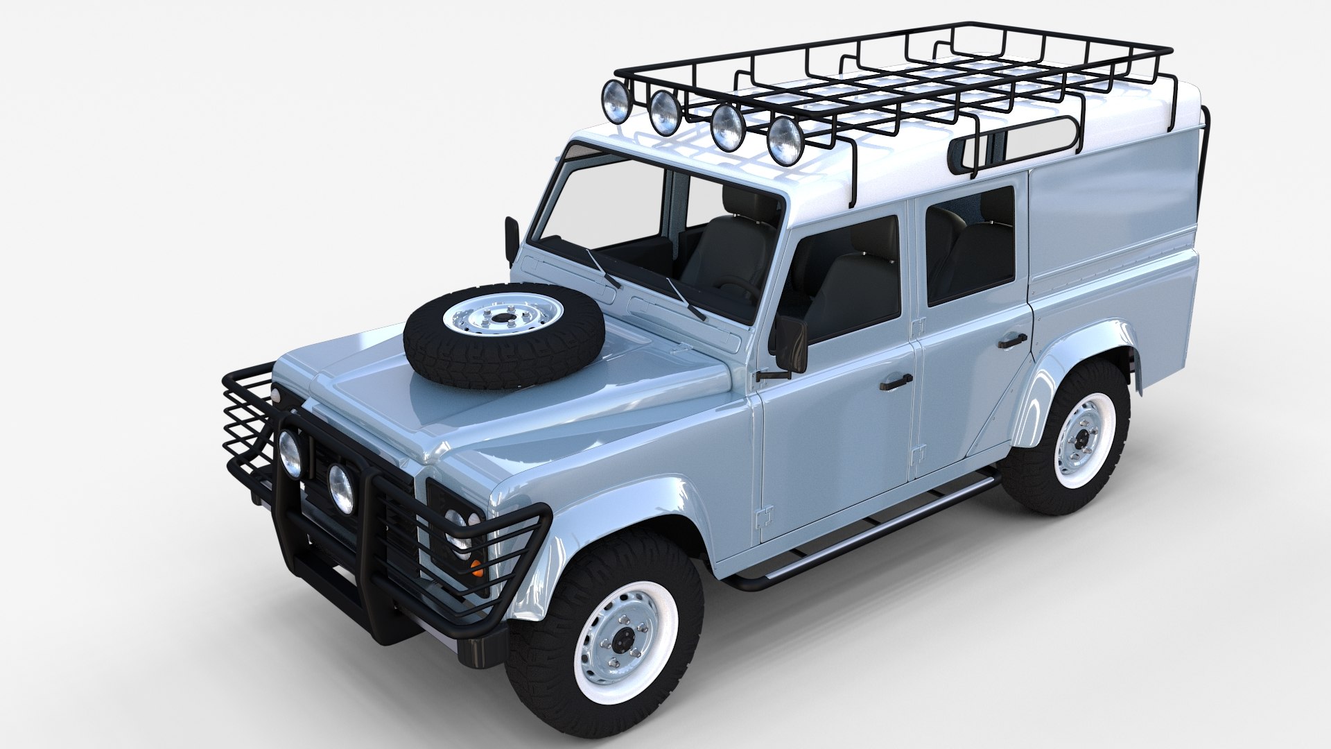 land rover defender 110 obj
