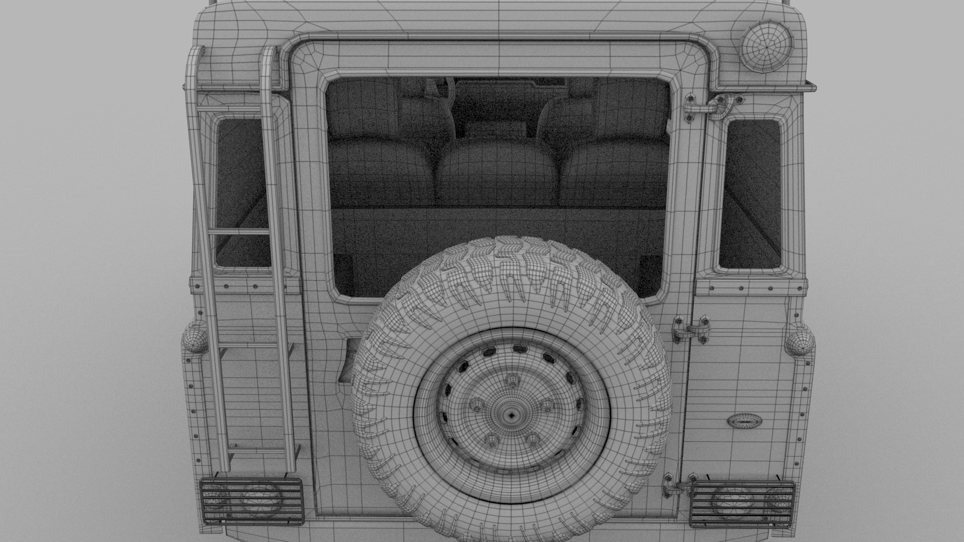 land rover defender 110 obj