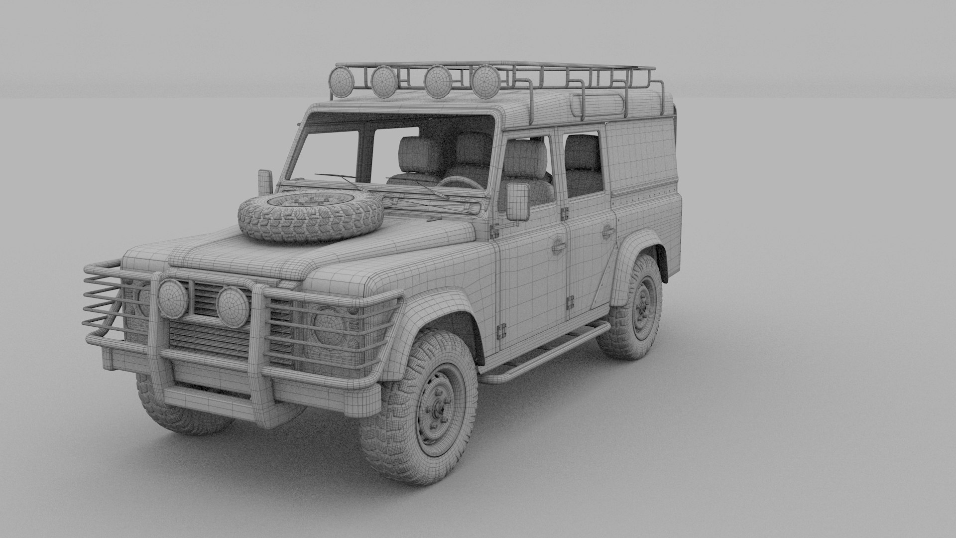 land rover defender 110 obj