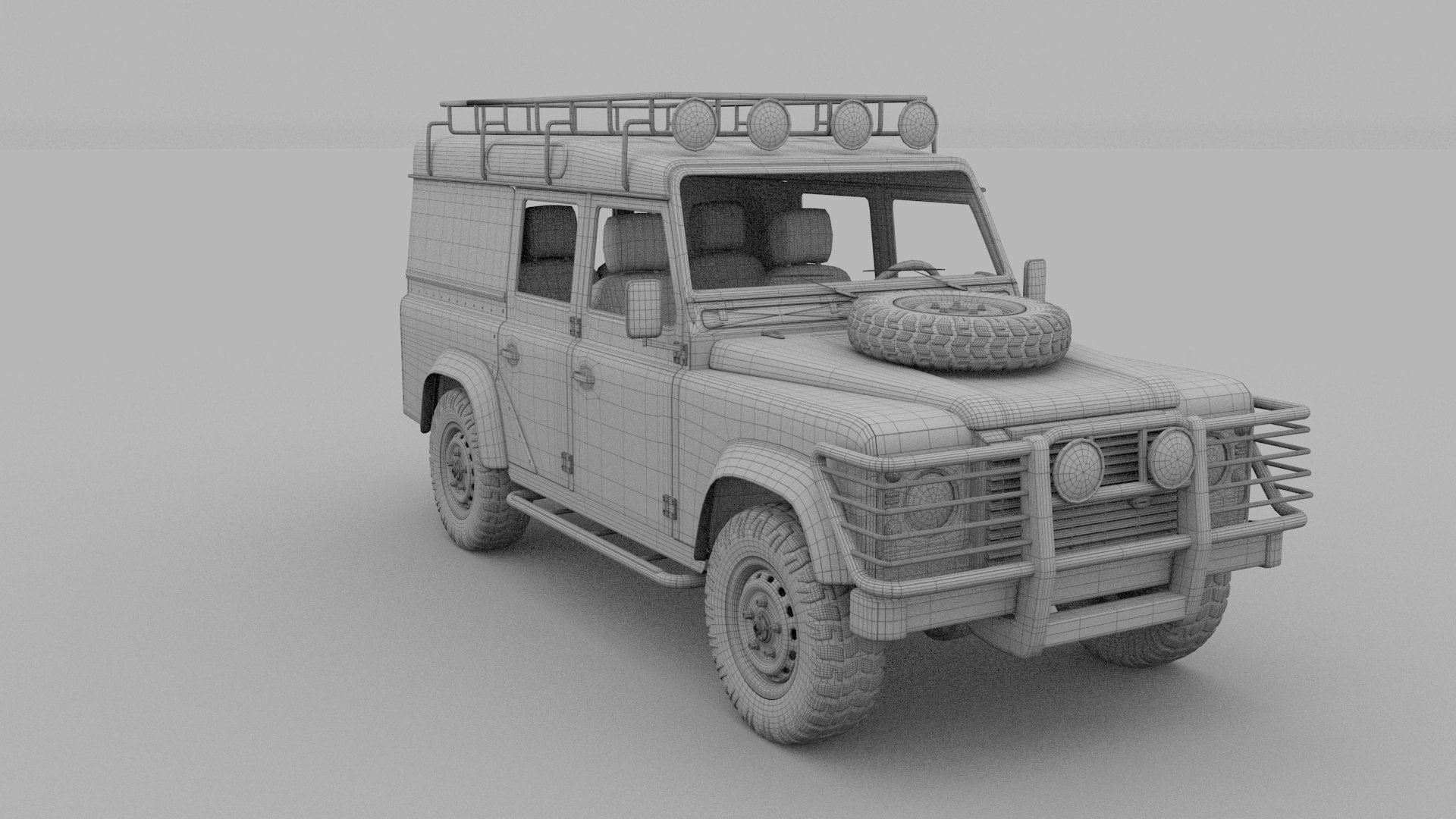 land rover defender 110 obj