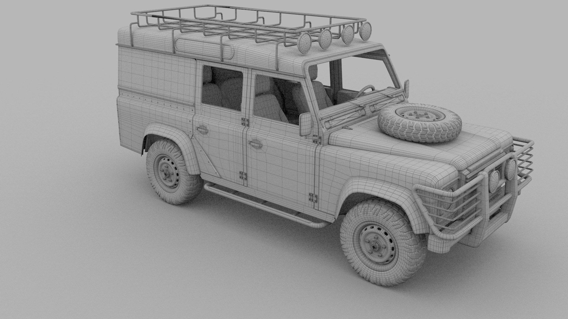 land rover defender 110 obj